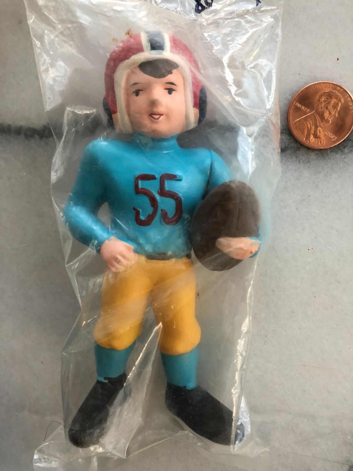 Vintage Wilton Chicago Plastic Cake Decoration Topper Football Player ...