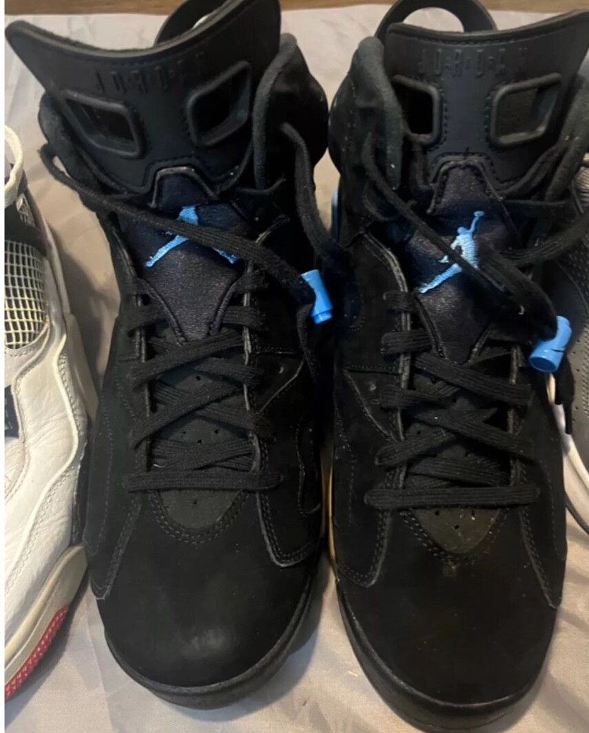 Size 11.5 - Air Jordan 6 VI Retro UNC Light Blue Men Shoes 885259079591 ...