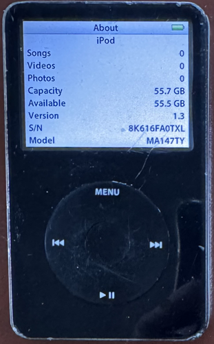 Apple iPod classic video 5th Generation Enhanced Black 60 GB | eBay