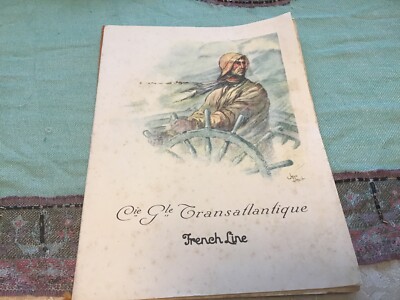 1932 Concert Symphonique Program - CGT French Line SS Rochambeau | eBay