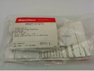RAYCHEM NHUT-I-U-1 NUCLEAR HIGH VOLTAGE TERMINATION CABLE JACKET AND ...