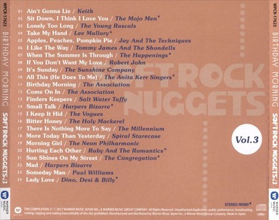 VARIOUS ARTISTS - WARNER SOFT ROCK NUGGETS, VOL. 3 NEW CD 4943674253999 ...