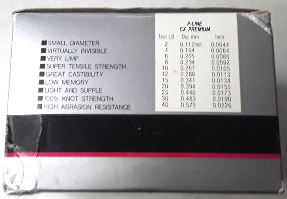 NEW P-Line Cx Premium Clear Fluorescent Fishing Line 1000 Yards 20 Lb ...