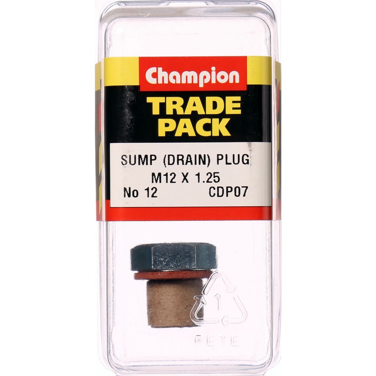 Champion Fasteners Drain Plug No.12F M12 X 1.25mm CDP07 | eBay