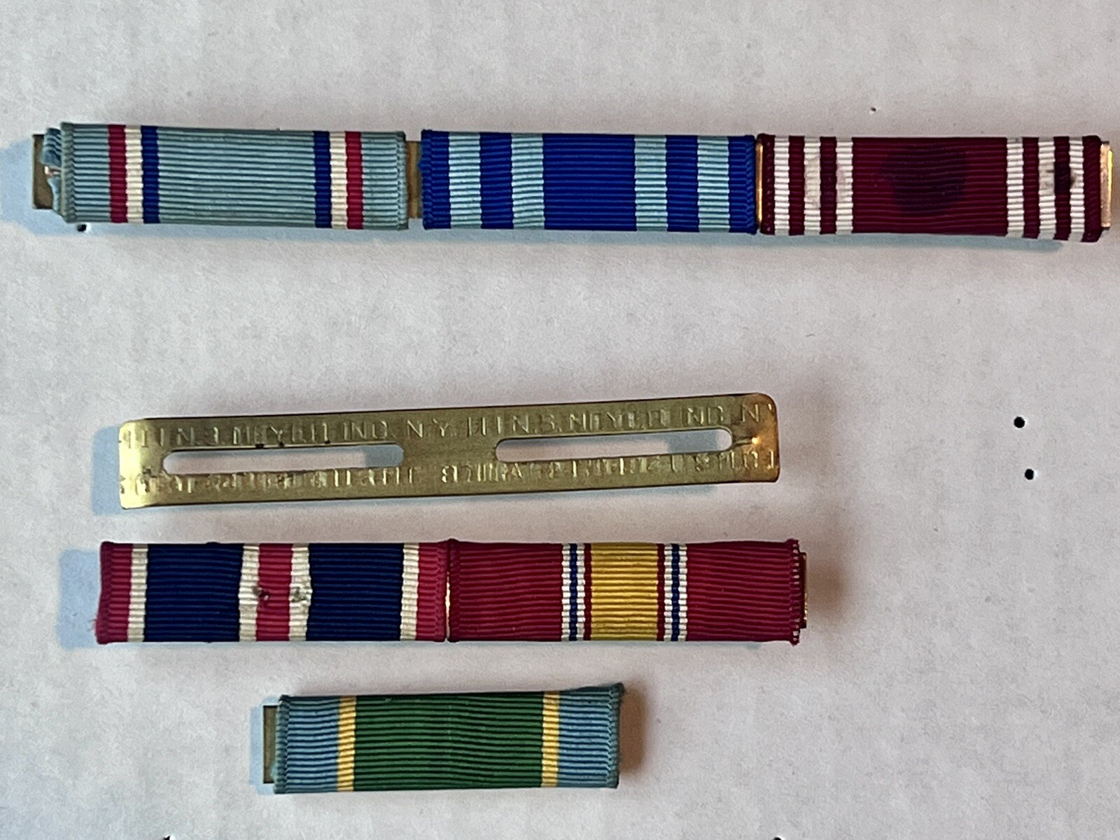 Vintage US Army Ribbon bars w Rack Meritorious Commendation Good ...
