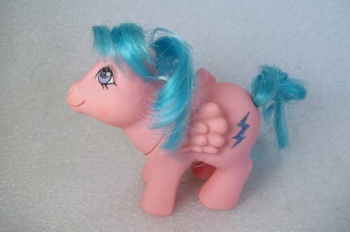 My Little Pony Baby Heart Throb Beddy Bye Eyes Crib Firefly G1 MLP Lot ...