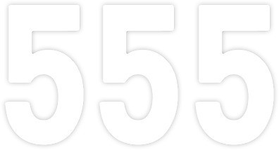 Factory Effex Pro Number 8in. White No.5 #FX02-4375 | eBay