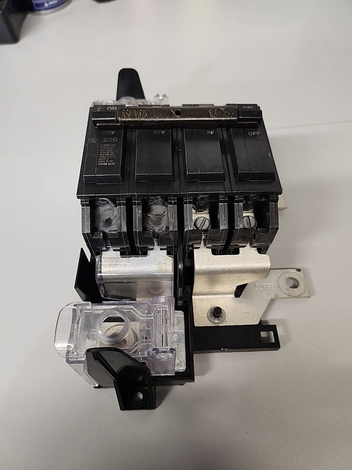 GE THQMV200 200 Amp 2 Pole Circuit Breaker 120/240VAC Type THQM General ...