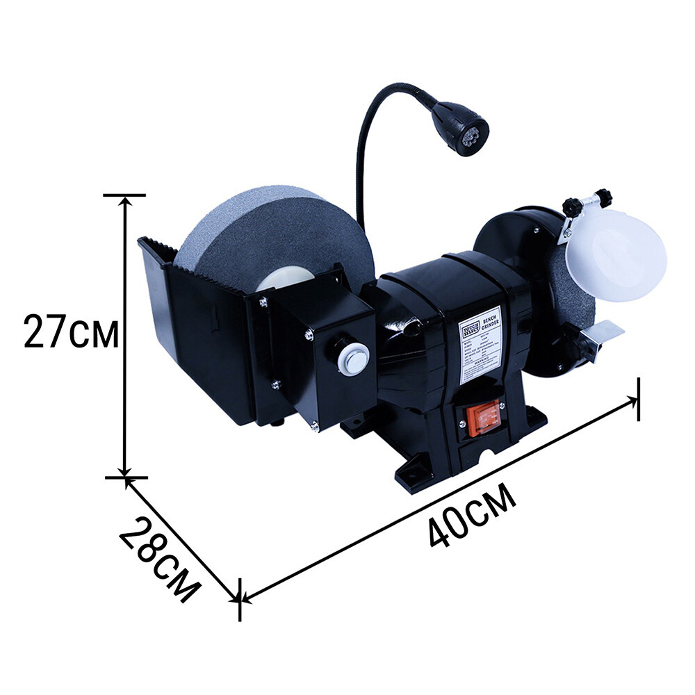 8" 6" Wet & Dry Bench Grinder 1/2HP 375W 200mm Knife Sharpener Power ...