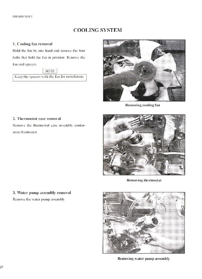 Engine Service Parts Manual Fits Kukje Engine 3T Series 3 Cylinder ...