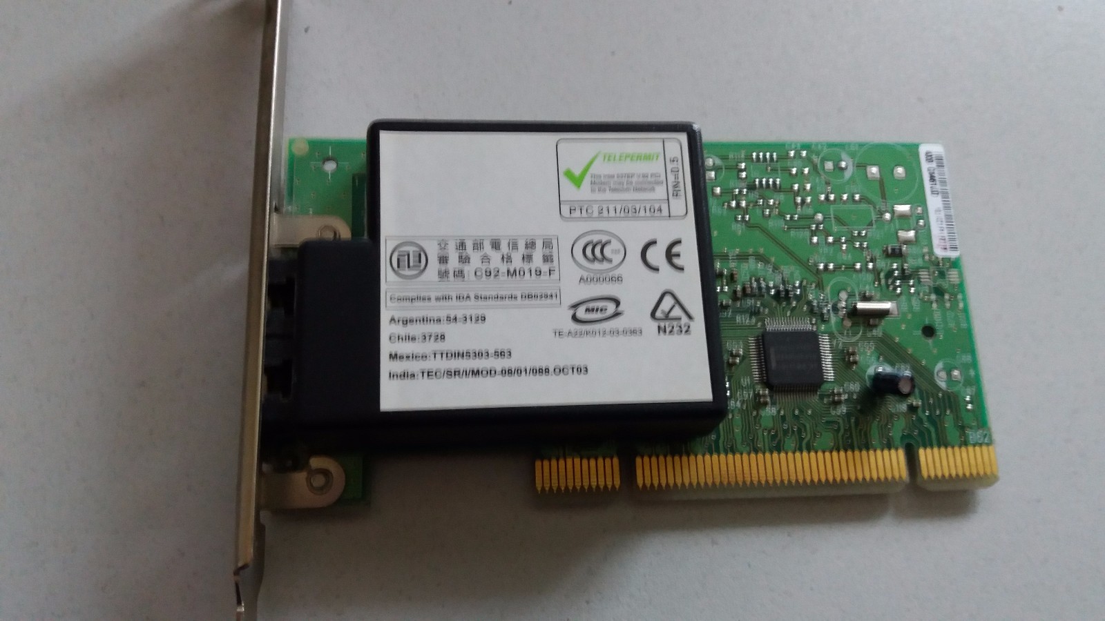 Telepermit PTC 211 Dual-Modem PCI Card (2920) | eBay