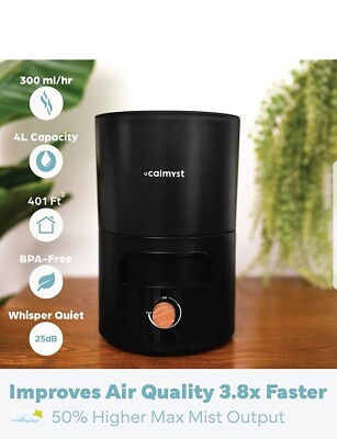 4L Calmyst Top Fill Humidifier With Essential Oil Diffuser and Auto ...