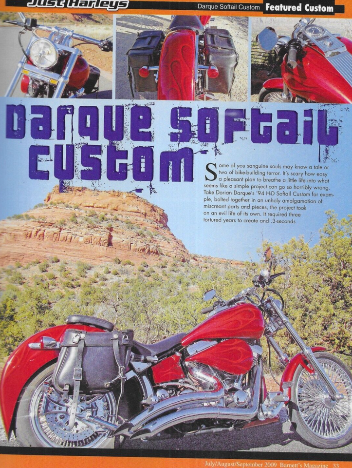 Barnett's Motorcycle Magazine Modified Harley Special Edition Custom ...