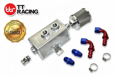 1L OIL CATCH CAN TANK KIT BAFFLED HOLDEN COMMODORE VB VC VH VK VL VN VR ...