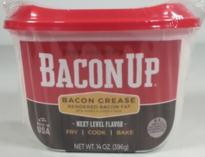 Bacon Up Bacon Grease Rendered Bacon Fat for Frying, Cooking, Baking ...