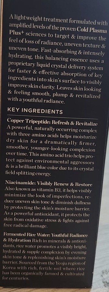 7.2 Oz ! Perricone MD Cold Plasma Plus+ The Essence 7.2 Oz. New In Box ...