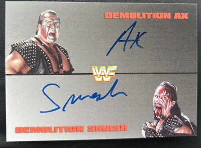 Demolition auto card WCW/NWO Wwe Wwf Wrestling Signed Ax Smash Crush | eBay