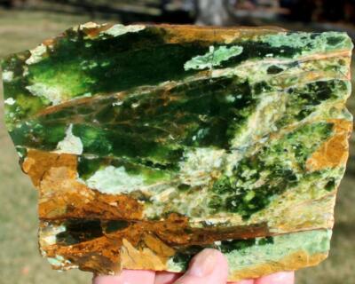 AUSTRALIAN CHROME CHALCEDONY SLAB 200 grams rock/agate/rough/mineral ...