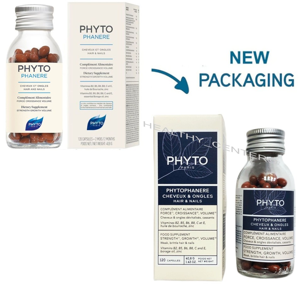 Phyto Phytophanere Hair & Nails Dietary Supplements 120 Caps EXP 09/ ...