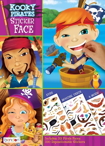 Bendon 42422 Kooky Pirates Create-a-Face Sticker Book | eBay