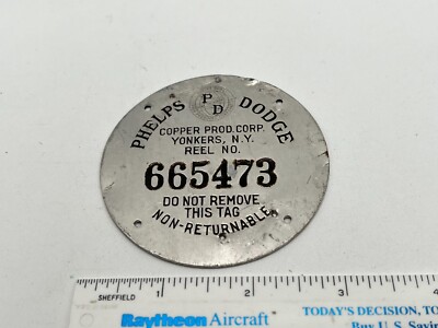 Vintage Phelps Dodge Copper Products Yonkers, NY Wire Spool / Reel ...