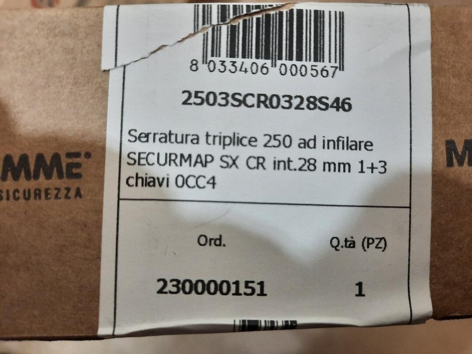 SECUREMME 2503 Anti Pick .Class 7 .Double Bit Lever Door Lock .4-Turns ...