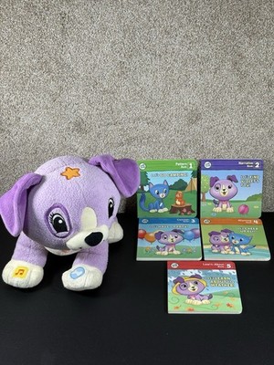 Rare Leap Frog Read With Me Violet Plush With 5 Books Learning • Tested ...