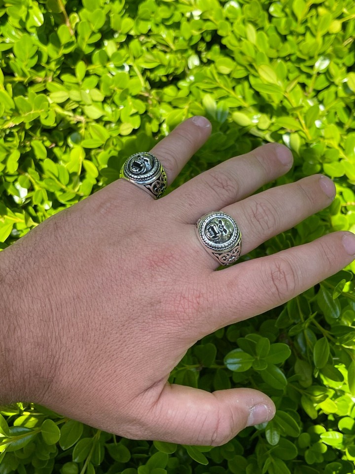 Real 925 Sterling Silver Mens Plain Gorilla Monkey Ape Ring Sz 7 8 9 10 ...