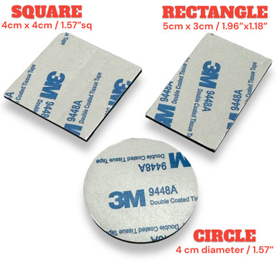 3M Sticky Pads Double Sided VHB Adhesive Mounting Pad Circle, Square ...