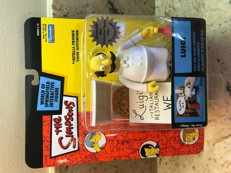 New - LUIGI Figure - WOS Simpsons PLAYMATES SERIES 14 Interactive | eBay
