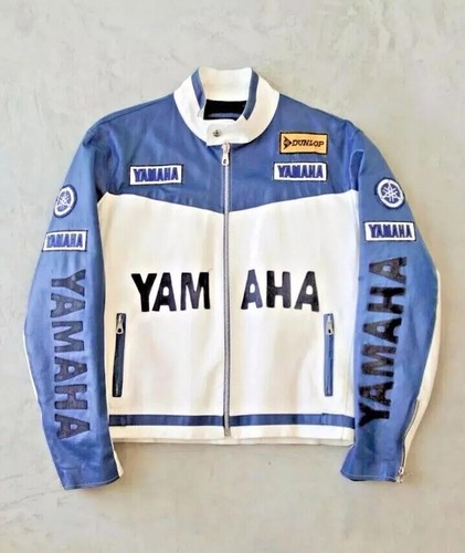 YAMAHA Leather Jacket Vintage Racing Rare Motorcycle Biker | eBay