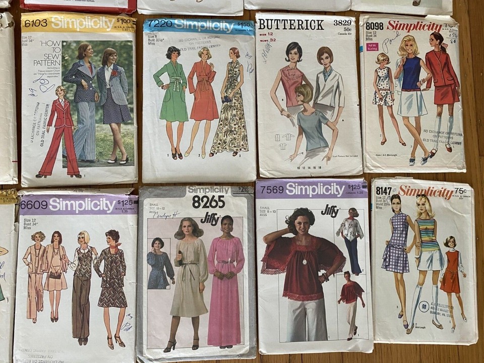 VTG Simplicity Butterick McCall's Carefree Women's Clothing Sewing ...