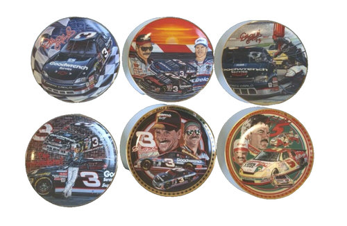 Nascar Dale Earnhardt Collectors Plates Terry Labonte Display Items Lot ...