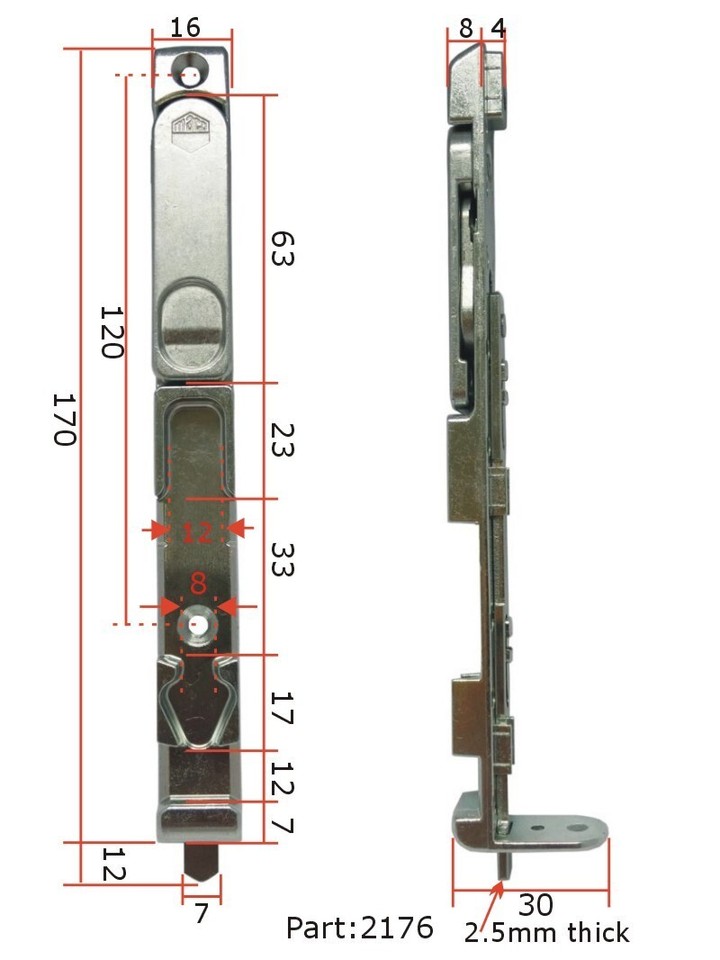 Maco Finger Operated Panoramic Tilt Turn French Door Shoot Bolt | eBay UK