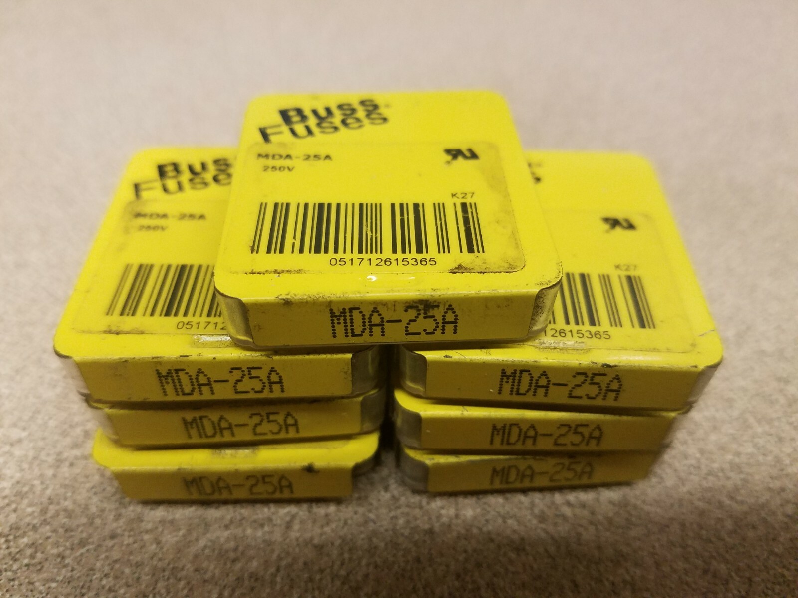 MDA 25A Slow Blow Ceramic Fuse 25 Amp 250v MDA25A BOX OF 5 | eBay