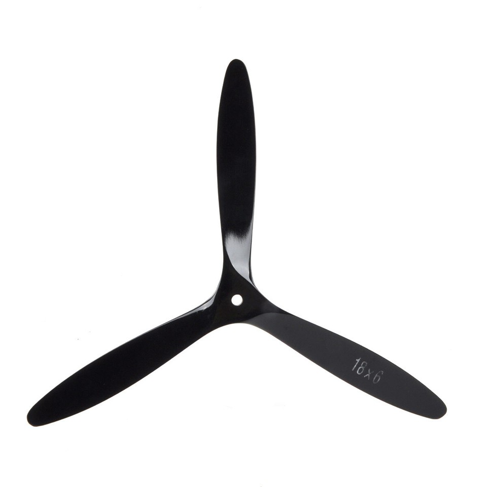 18*6inch 3-blade Black +Yellow Beech Wooden Propeller For RC Models | eBay