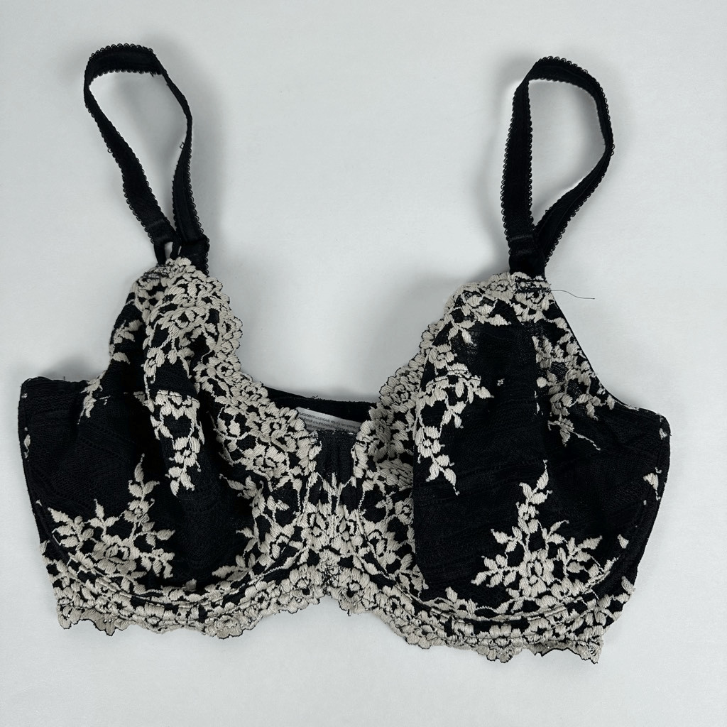 Wacoal 34DDD Embrace Lace Underwire Bra 65191 Black - Gem