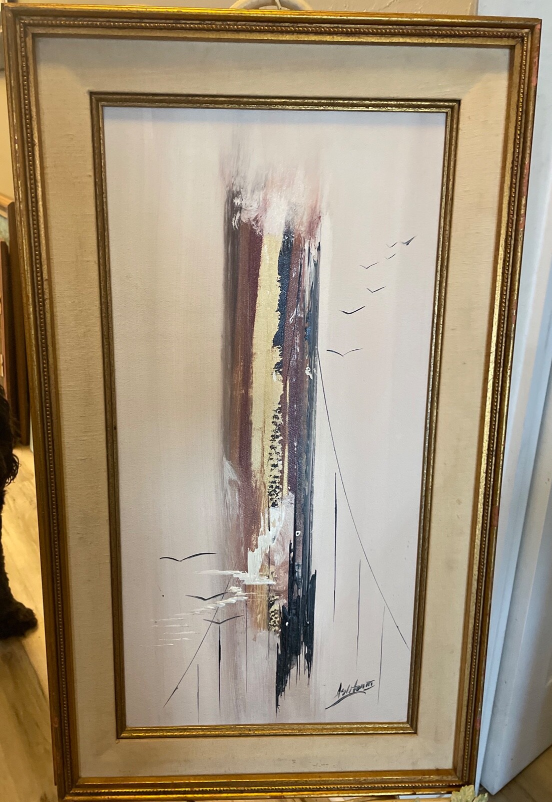 Ashton III Abstract Oil Painting on Canvas Signed w/ COA | eBay