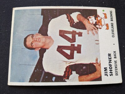 1961 Fleer Football Card # 15 Jim Shofner - Cleveland Browns (VG) | eBay