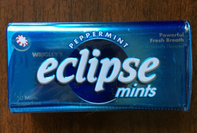 WRIGLEY'S Eclipse Peppermint **MINTS** in Tin DISCONTINUED Made in USA ...