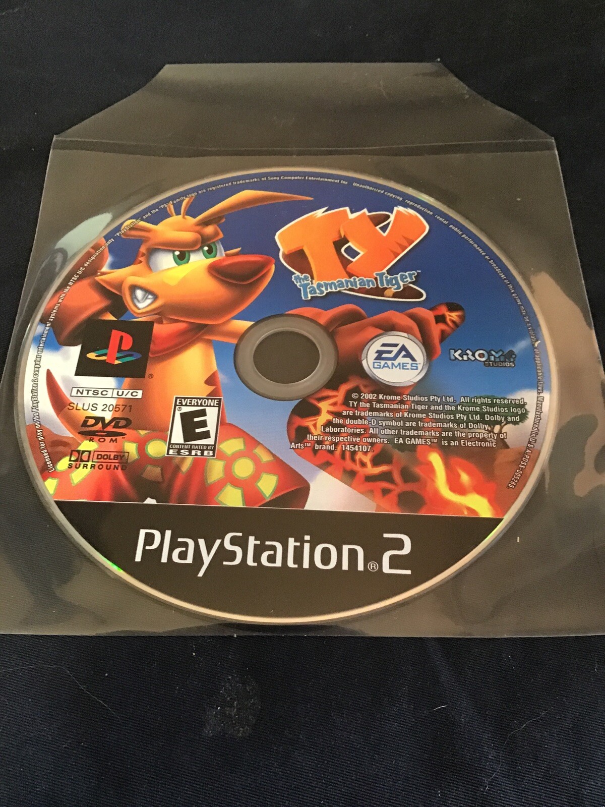 Ty the Tasmanian Tiger (Playstation 2 PS2) - DISC ONLY Black Label | eBay