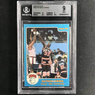 1985-86 Star Patrick Ewing Rookie No 166 Bgs 9 103 | eBay
