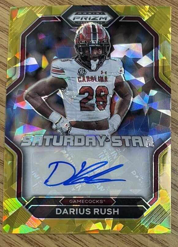 DARIUS RUSH - 2023 Prizm Draft Picks - Saturday Star Signatures Gold ...