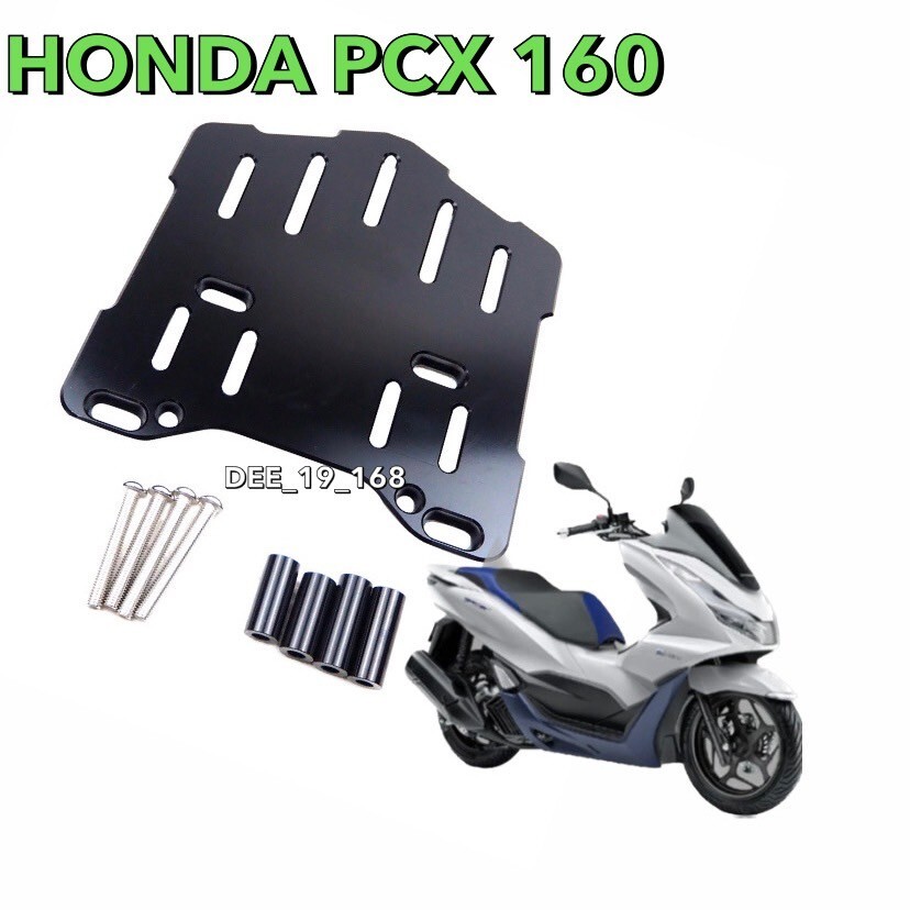 Honda PCX 160 Rear Luggage Rack Carry steel Black Motorcycle Parts ...