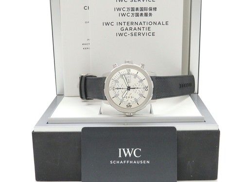 IWC Aquatimer Chronograph Day Date IW376801 Automatic SS Silver 44mm ...