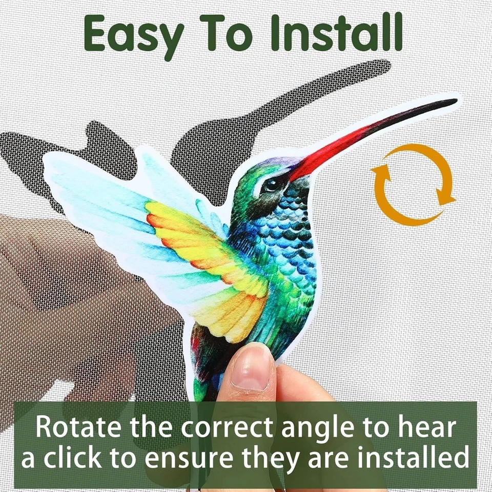 3 Pairs Hummingbird Screen Door Magnets Screen Magnets for Screen Door ...