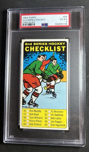 1964 TOPPS #55 Checklist PSA 4. Great Centering, No Creases, Newly ...