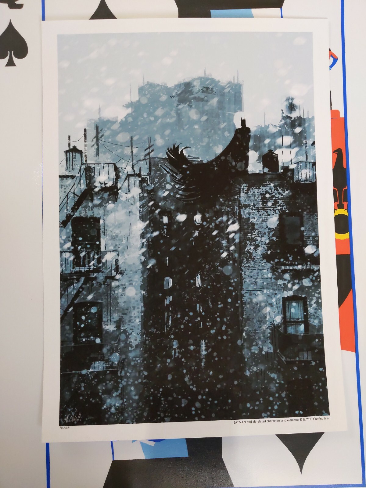 Batman Dark Knight Winter Print Poster Mondo Mark Chilcott Bottleneck ...