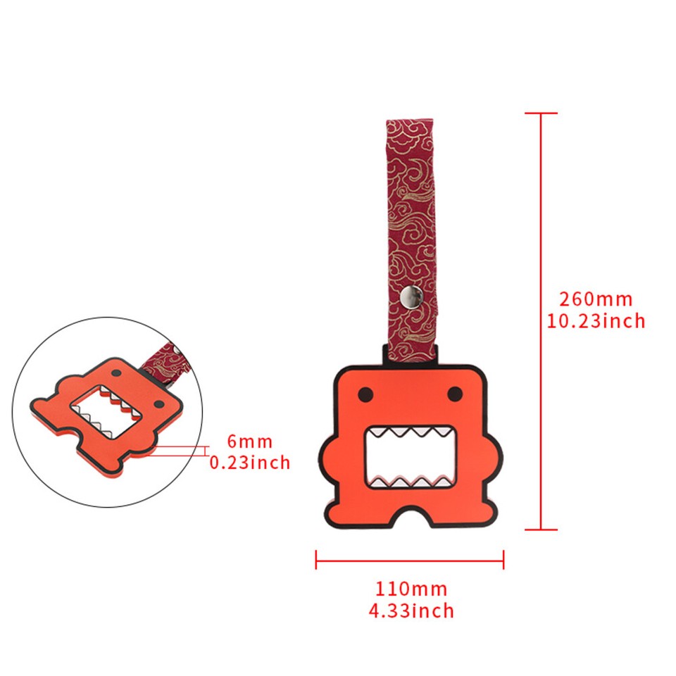 JDM Orange DOMO KUN TSURIKAWA Subway Bus Car Handle Strap Nylon Red ...