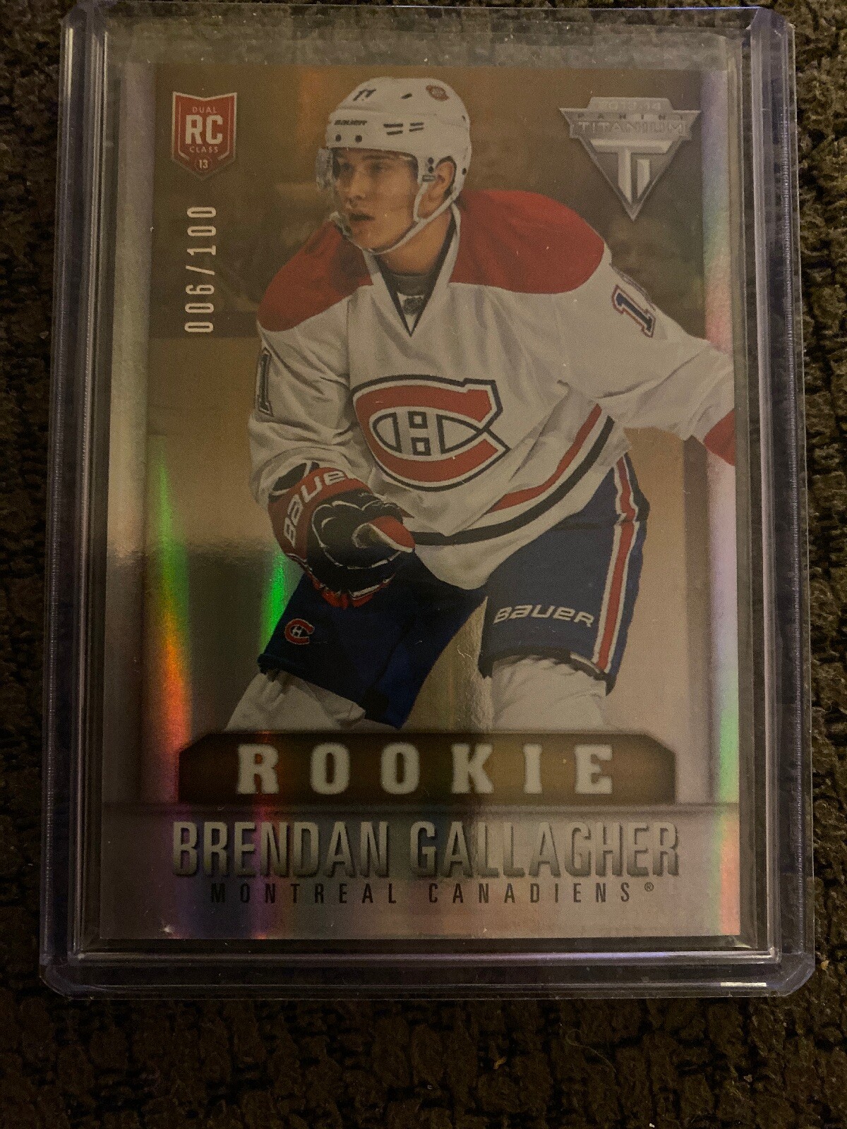 13/14 Panini Titanium Rookie Draft Position /100 #218 Brendan Gallagher ...